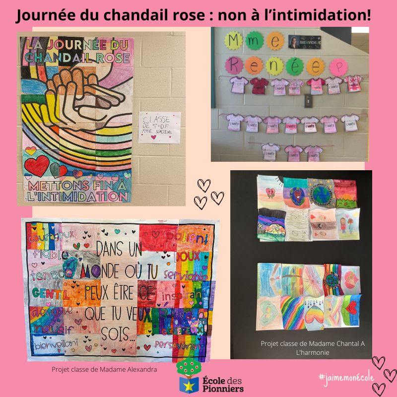 Journée chandail rose - Édition 2023 - École des Pionniers