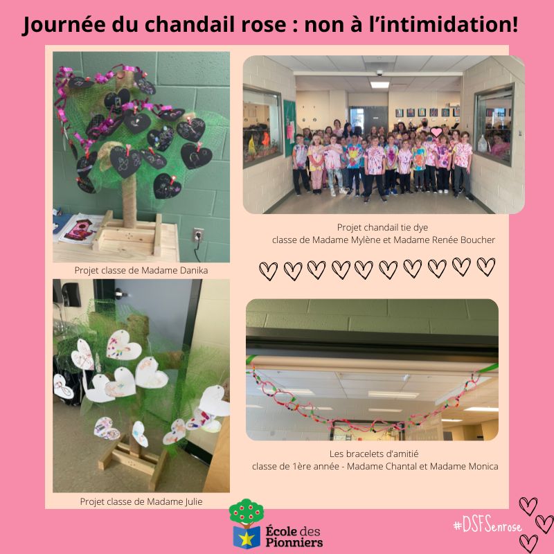 Journée chandail rose - Édition 2023 - École des Pionniers